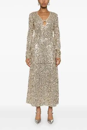 ROTATE BY BIRGER CHRISTENSEN Dress 'net Sequins Midi Ls