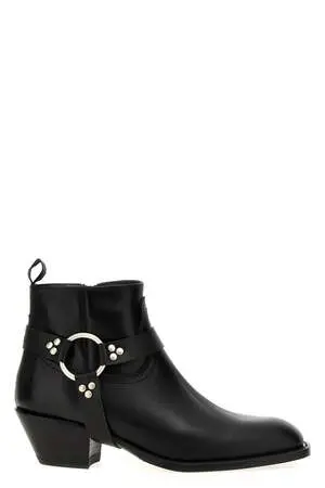 SONORA Dulce Belt' Ankle Boots - Black