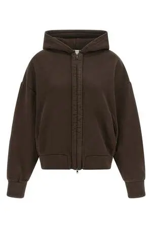 ENTIRE STUDIOS Zip-up Hooded Sweatshirt - Brown