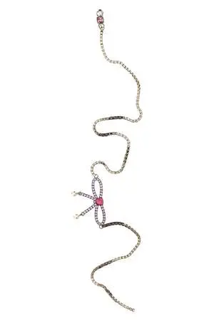Dsquared2 Earring 'bow Crystal Long - Multi