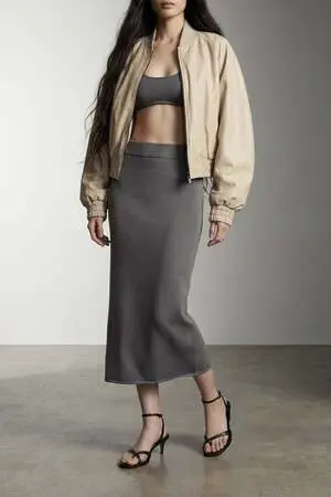 ENTIRE STUDIOS Cropped Top With Rolled Hem