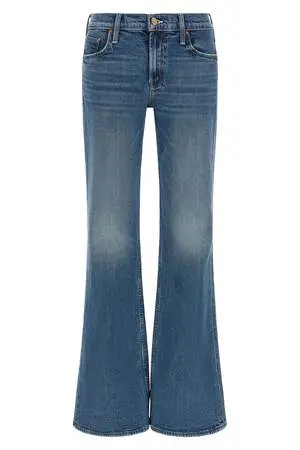 MOTHER Flared Jeans With M Stitching - Blue