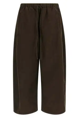 ENTIRE STUDIOS Trousers With Drawstring Waistband - Brown