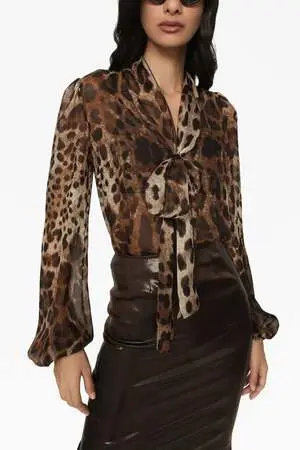 Dolce & Gabbana Shirt 'stampa Animalier Allover