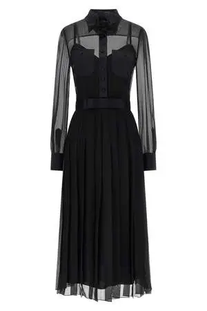 Dolce & Gabbana Chiffon Dress - Black