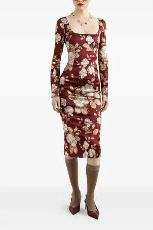 Dolce & Gabbana The 'vintage Rose-print' Dress