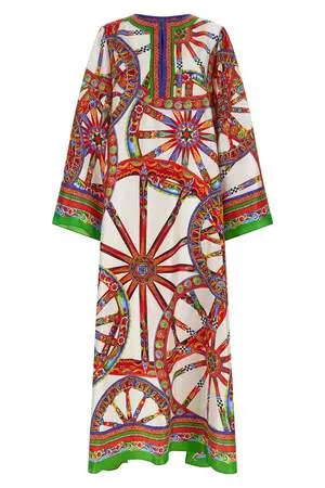 Dolce & Gabbana Carretto Print Maxi Dress - Multi