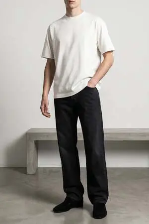 THE ROW Suede Loafer With Ruched Detail