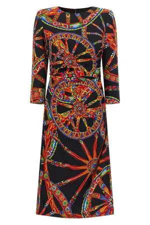 Dolce & Gabbana Carretto Print Midi Dress - Multi