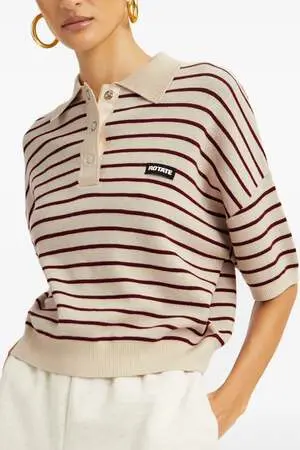 ROTATE BY BIRGER CHRISTENSEN Slinky Knit' Polo Shirt