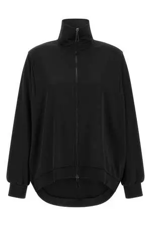 DI.LA3 PARI' Di. La3 Pari' Sculptural Zip-front Sweatshirt - Black