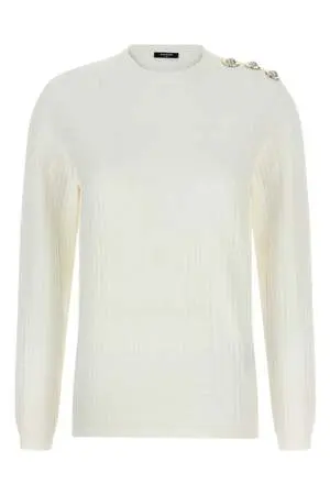 Balmain Top 'monogram Knit - White