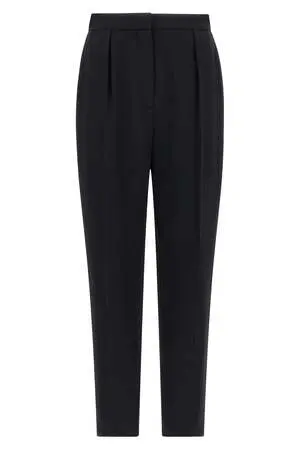 Balmain Pants 'hw Tailored Grain De Poudre - Black