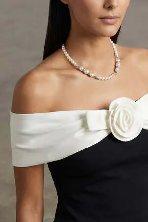 Alessandra Rich Necklace With Crystal Rondelles