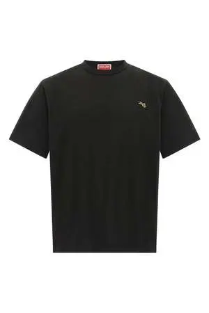 Kenzo T-shirt With Jumping Tiger Embroidery - Black