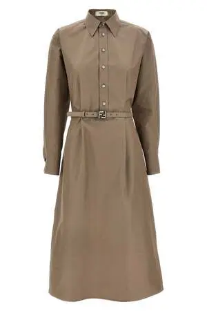 Fendi Dress 'chemisier With Ff Belt