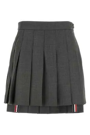 THOM BROWNE 'twill Pleated' Skirt