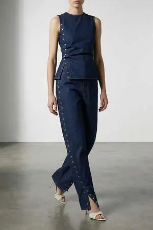 ROTATE BY BIRGER CHRISTENSEN Denim Buttoned Jeans