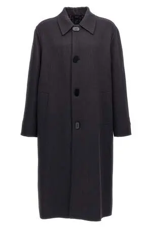 Fendi Ff Double Coat - Blue