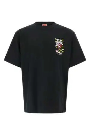 Kenzo T-shirt 'wild Tiger Embroidered - Black