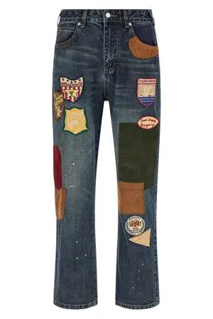 FOUND Jeans With Patchwork Details