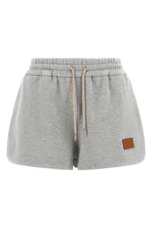 Fendi Shorts Leather Patch Detail