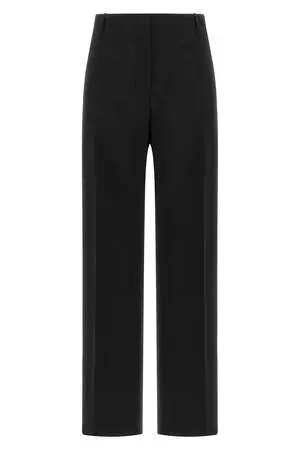Fendi Wool And Mohair Trousers - Black