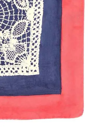 FRI Foulard 'stampa Pizzo Blu