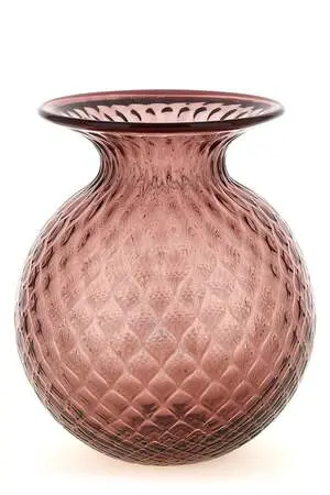 VENINI Balloton Fiori Vase Optical Texture
