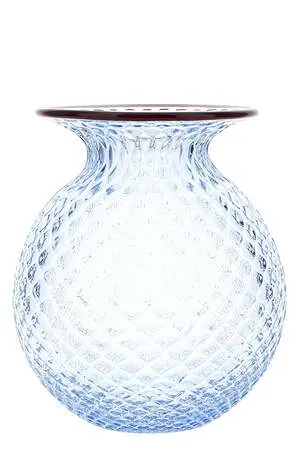 VENINI Vase 'balloton Fiori Large - Light Blue
