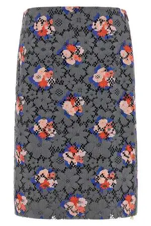 Fendi Midi Skirt Contrast Zip Detail