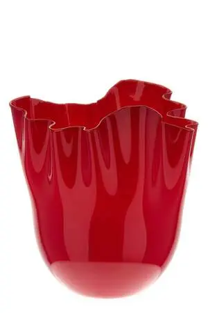 VENINI Large 'fazzoletto' Vase - Red