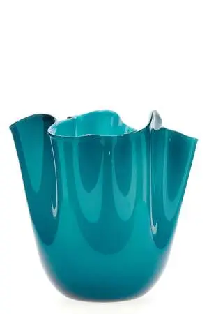 VENINI Medium 'fazzoletto' Vase - Blue
