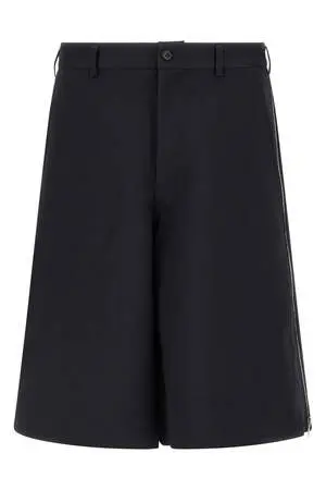 Comme Des Garçons Bermuda Shorts With Side Zipper - Blue