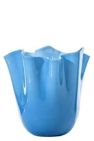 VENINI Fazzoletto' Vase - Blue