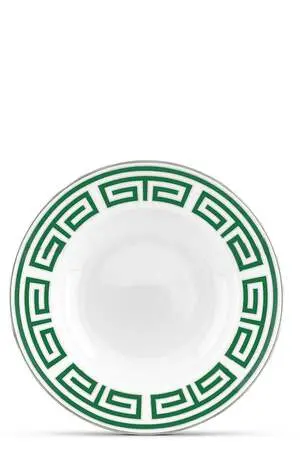 GINORI 1735 Soup Plate 'labirinto Smeraldo 24.5cm - Green