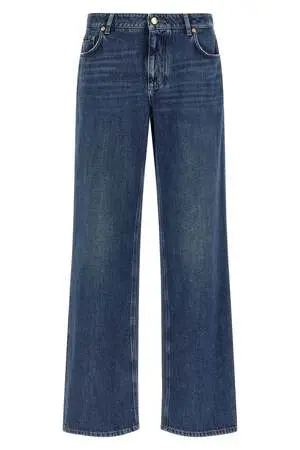 Dolce & Gabbana Denim Jeans With Logo Plaque