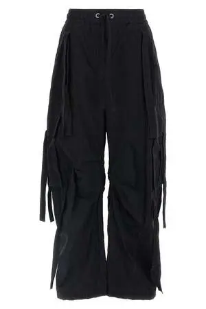 Dolce & Gabbana Waxed Faille Cargo' Pants - Black