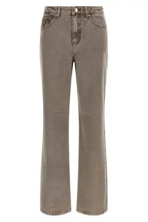 ROTATE BY BIRGER CHRISTENSEN Jeans With Logo Patch - Brown