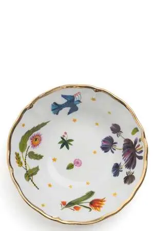 BITOSSI Porcelain Bowl With Gold Rim - Multi