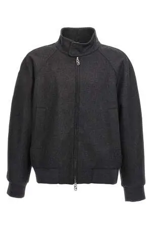 Fendi B L Cachemire Ff Embossed' Jacket - Gray