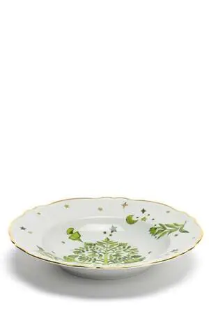BITOSSI Porcelain Soup Plate With Gold Rim - Multi