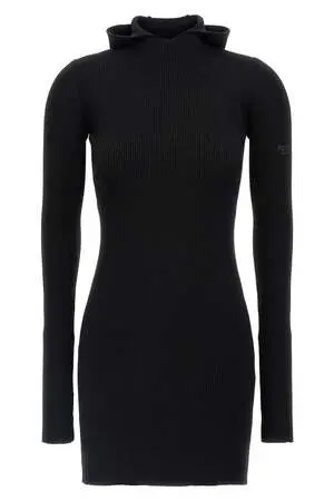 Fendi Dress 'mini Abito Wool Silk Ribs