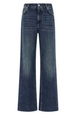 Dolce & Gabbana Jeans With Logo Plaque - Blue