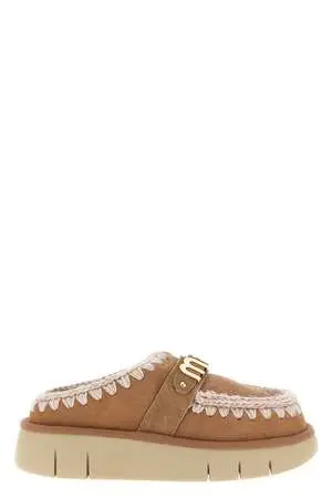 Mou Clog With Gold-tone Logo Emblem - Multi