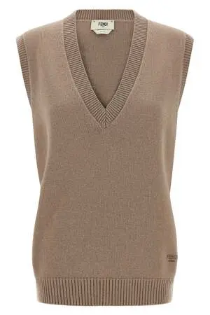 Fendi Gilet Roma - Beige