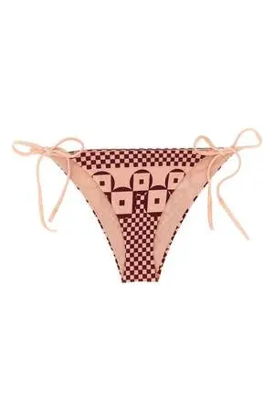 Fendi Micro Ff Patch' Bikini Bottoms - Pink