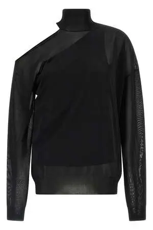 Fendi Layered Knit Top - Black