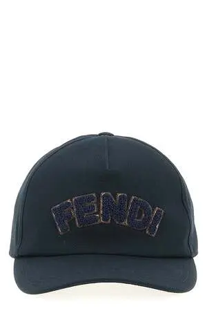 Fendi Baseball Cap 'baseball Cotone Patch - Blue