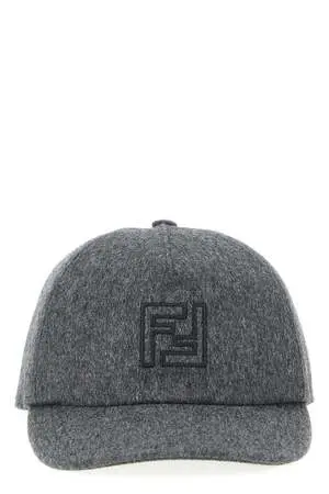 Fendi Hat 'baseball Ff - Gray